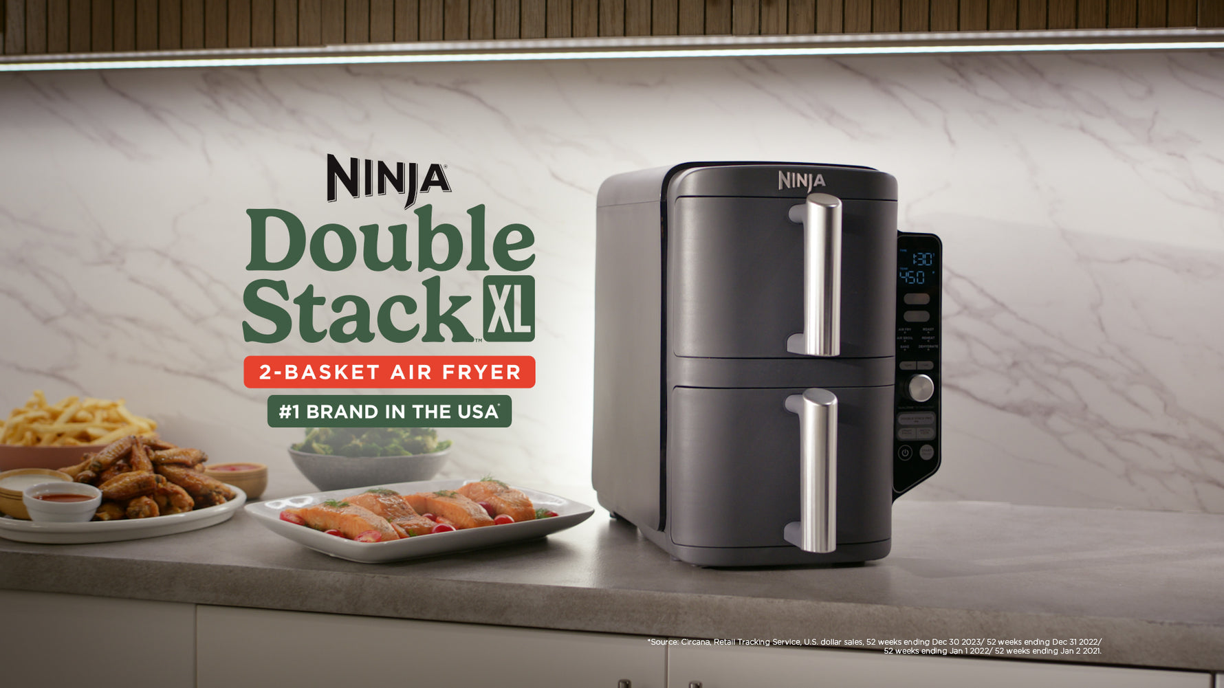 Ninja Double Stack XL 9.5L Air Fryer - SL451 – Shark Ninja Singapore